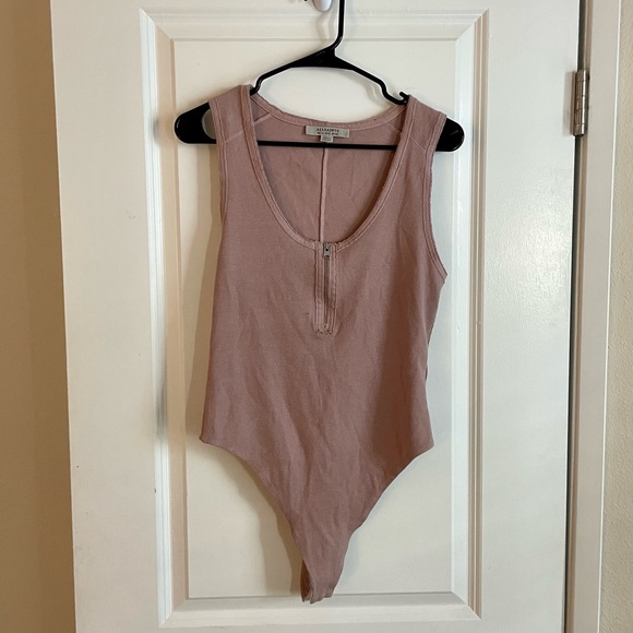 All Saints | Tops | All Saints Ribbed Body Suit | Poshmark